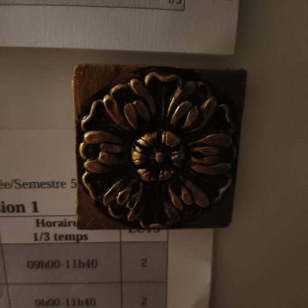 Small Square Box 7x7 Cm Detail of a Beautiful Illumination From an Old ...