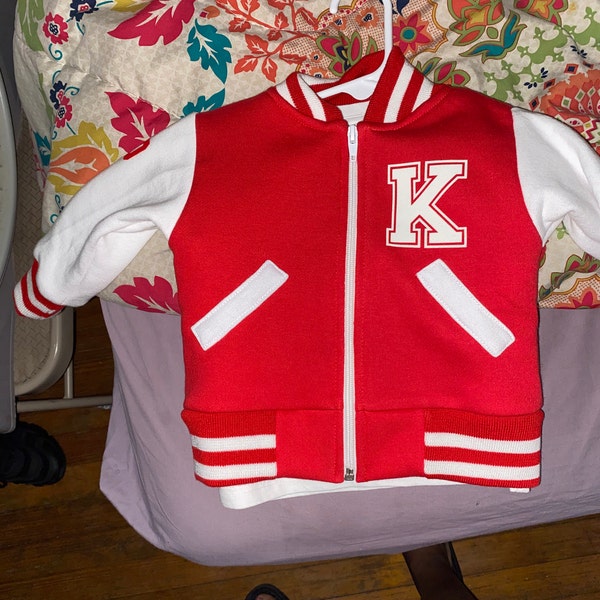 Personalized Baby Varsity Jacket: Custom Infant Letterman Gift - Etsy ...
