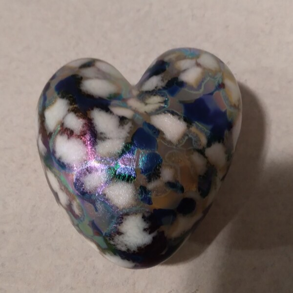 Dichroic Paper Weight Hand Blown Art Glass by Robert Eickholt - Etsy