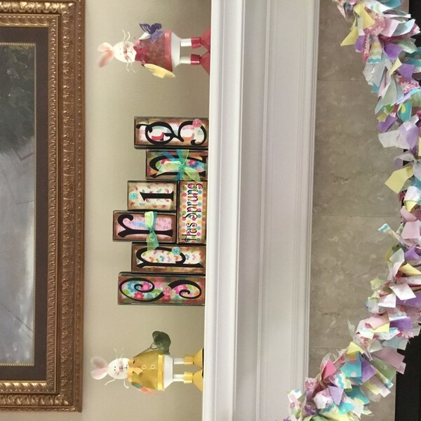 Spring Sign, Spring Decor, Easter Sign, Easter Decor, Spring Word ...