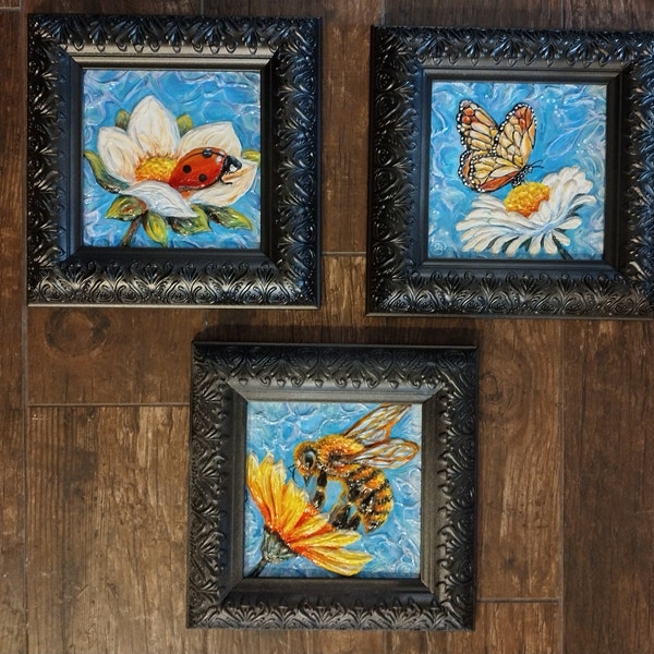 Bible Painting Christian Original Art Hands Artwork God is Love Faith ...