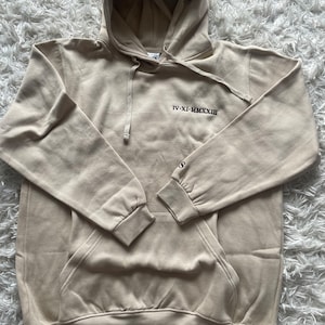 Personalised Embroidered Infinity Symbol Initial Sweatshirt or Hoodie ...