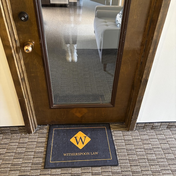 Custom Business Logo Door Mat Custom Text Personalized Doormat ...