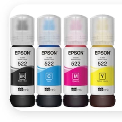 Epson Factory Sealed 522 OEM Manufacturers Ink for ET-2720, Ecotank ...