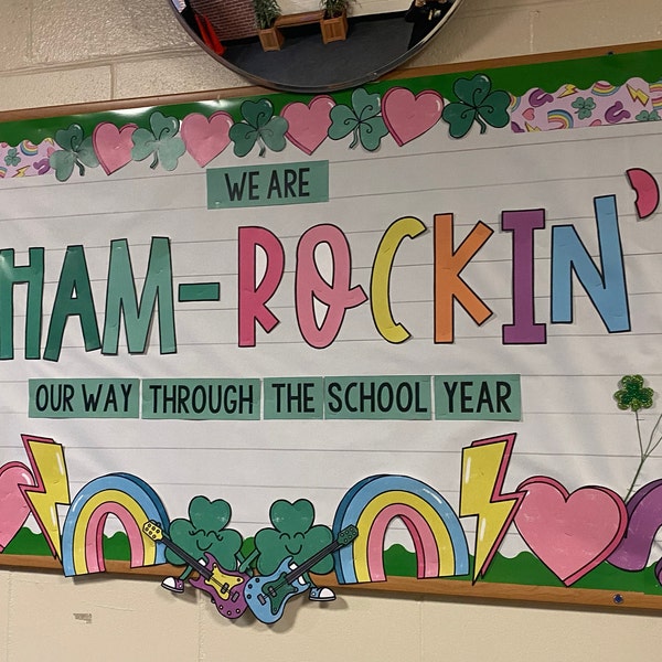 March Bulletin Boards | St. Patrick's Day Bulletin Board | Shamrock ...