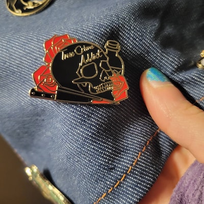 True Crime Addict Hard Enamel Pin - Etsy