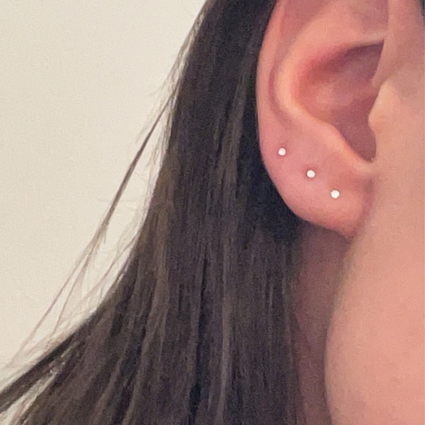 Minimal Brass Hair Pin, Round Hair Piece, Simple Hair Accessory, Medium ...