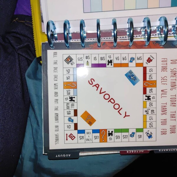 DASHBOARD Savopoly Money Savings 4 Use W Classic/minihappy Planner/tul ...