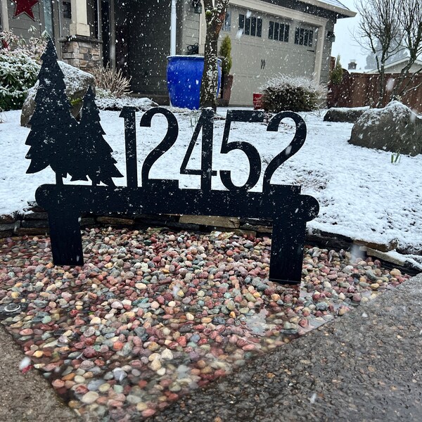 Large Pig Shaped Metal Address Sign Stakes for Front Yard Personalized ...