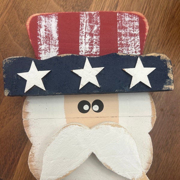 Patriotic Uncle Sam, Patriotic Tiered Tray, Rustic Uncle Sam ...