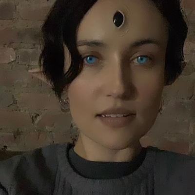 Wide Vertical Third Eye Prosthetic latex, Forehead Gem or Extra Eye ...