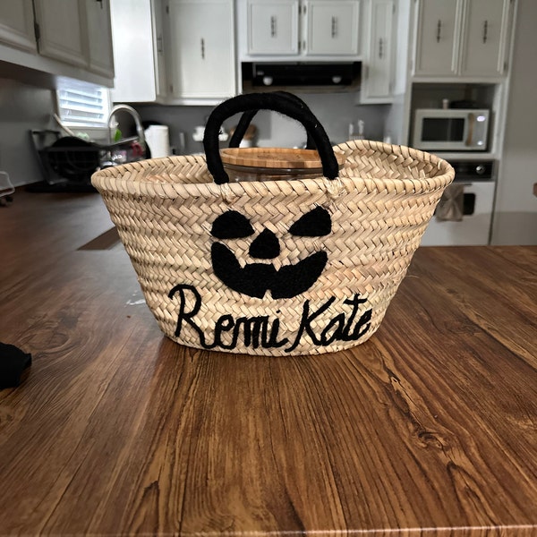 Straw Backpack With Leather Straps – Handwoven Boho Bag, Moroccan Palm ...