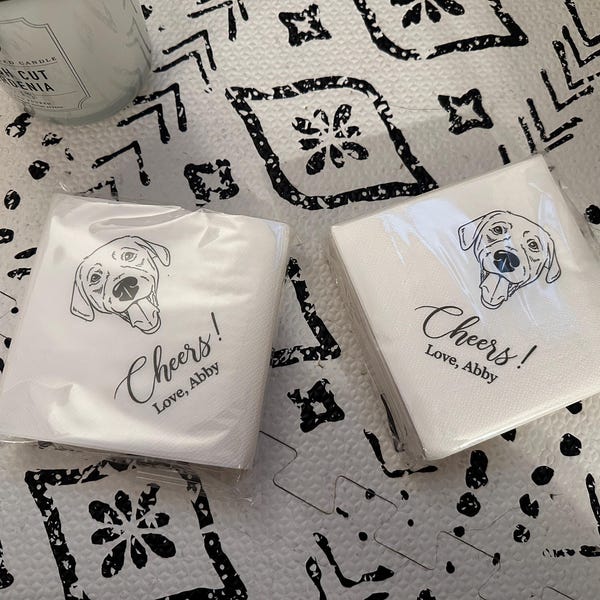 Personalized Handwritten Note Napkins, Custom Love Note Handwriting ...