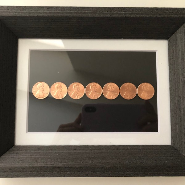 Copper Coin 7 Year Anniversary Gift - NO FRAME - Etsy