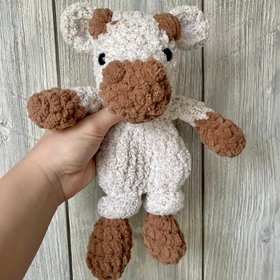 MINI Clemmie Cow Knotted Lovey Crochet Cow PATTERN - Etsy