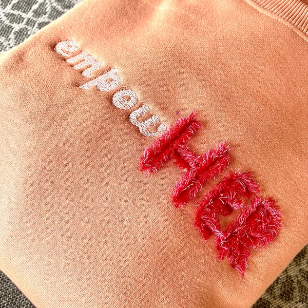 Cute Fluffy Fringed FONT Machine Embroidery Designs in Assorted Sizes ...