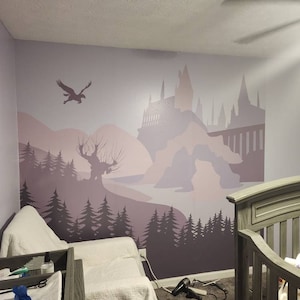 Magic Castle. Graphical Mural for Door Window Wall - Etsy