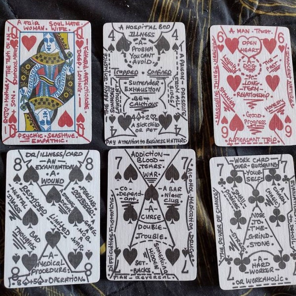 Learn to Read Playing Cards CARTOMANCY METHOD PDF - Etsy