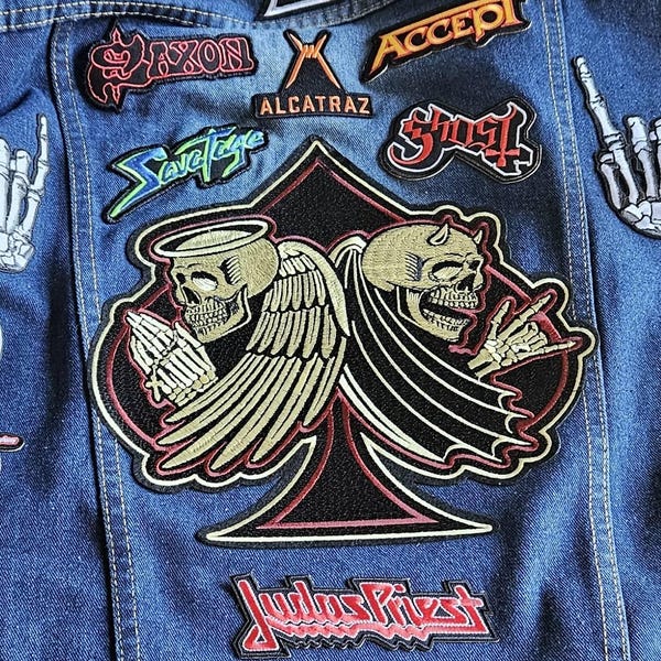 Wolf Head Patch Animal Embroidery Patches Tiger Fabric Patches Iron on Motorcycle Biker Badge ...