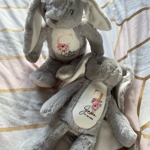 Personalised Bunny Rabbit New Baby Gift Personalised Plush - Etsy