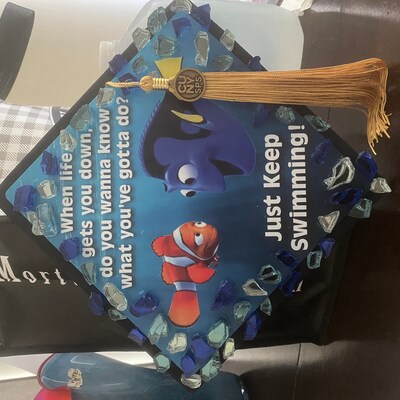 Grad Cap Topper Mean Girls Quote , Graduation Cap Decorations by Tassel ...