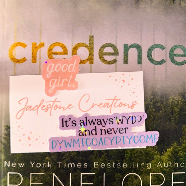 Holographic "wyd/dywmtcoaeyptycomf" Bookish Sticker - Etsy