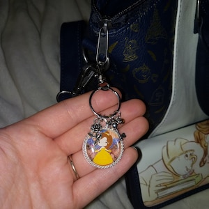 Princess Rapunzel & Pascal Key Chain Keychain Purse Charm | Etsy