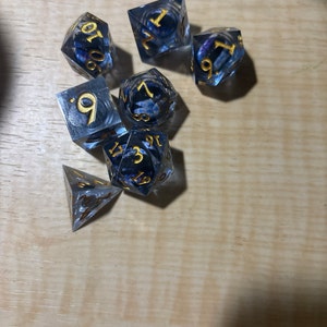 Moonlit Koi Fish Dnd Dice Set for Dungeons and Dragons D20 TTRPG ...