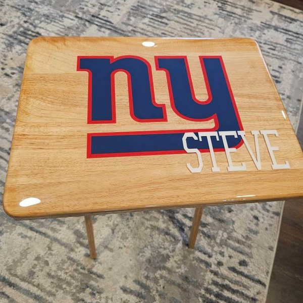 NFL TV Tray - Set of 4 With Stand - Etsy