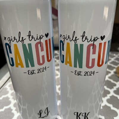 Girls Trip Tumbler Girl Trip Cup With Straw Custom Vacation Tumbler ...