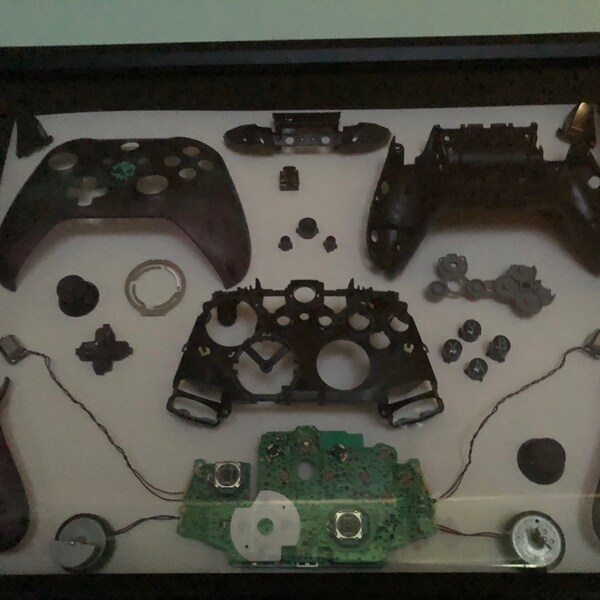 Nintendo64 Controller - Inside View Black Frame Shadow Box (nintendo ...