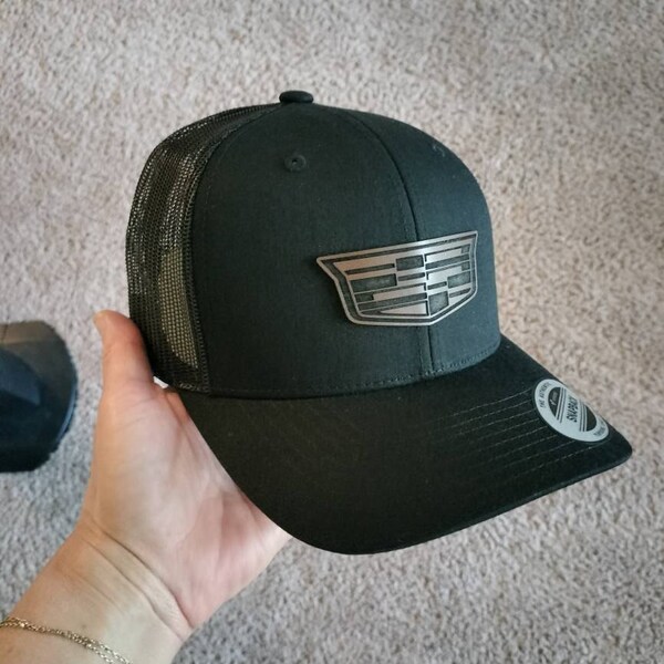 Chevrolet Chevytrucker Custom Car Hat Custom Made Leather Patch Trucker ...