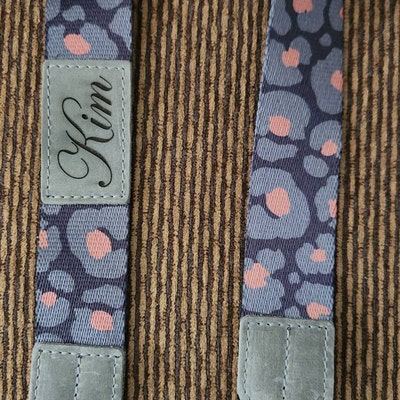 Striped Guitar Strap Personalized, Leather Guitar Straps for Musician ...