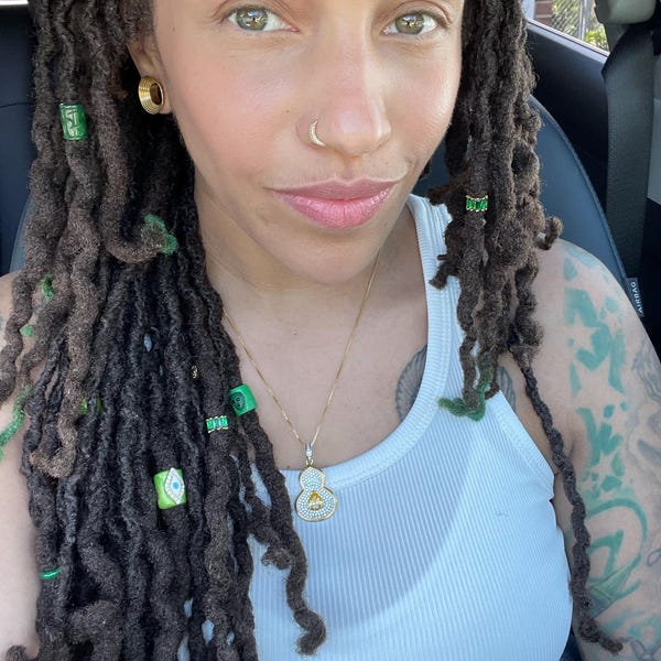 Stainless Steel Loc Beads 6.5mm Hole 4 Pc Set, Dread Beads, Dread ...