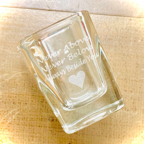 Personalized Square Shot Glass, Custom Engraved Shot Glass, Your Text ...
