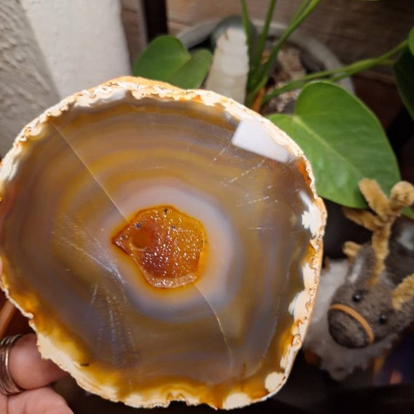 Agate Geode Rock Oil Candle Kit - Handcrafted Natural Stone Candle ...