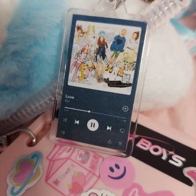 Spotify Song Plaque Keychain Custom Key Chain Add Charm Gummybear Heart ...