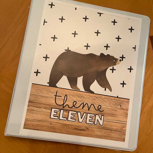 Woodland Binder Covers [editable] - Etsy