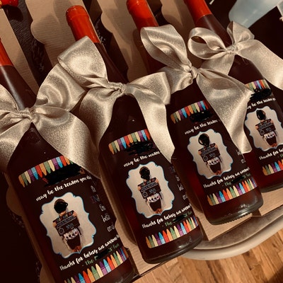 Personalized Teacher Wine Label, Custom Teacher Appreciation Gift, Our ...