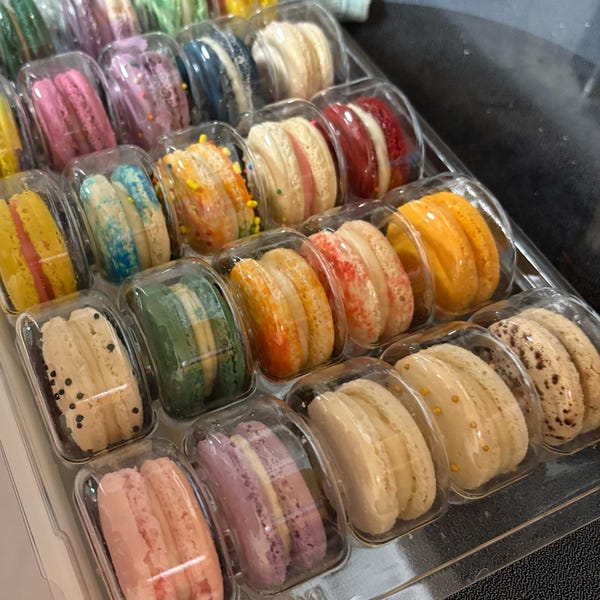 25 Pack Grape French Macarons - Etsy