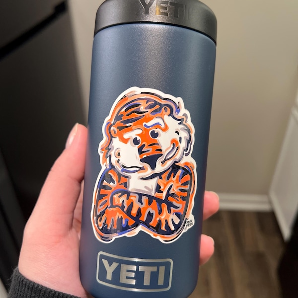 Auburn University Aubie Mini Vinyl Sticker by Justin Patten (storm ...