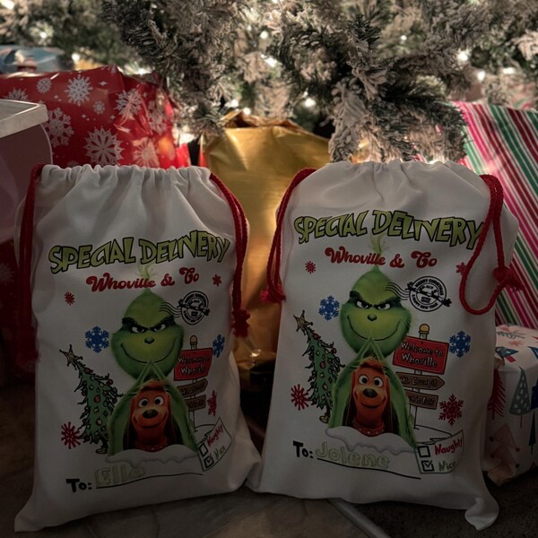 Blank Sublimation SANTA SACKS| Single Layer Santa Sack | Wholesale ...