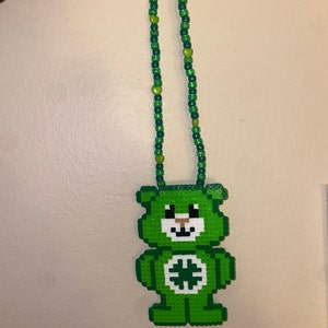 RAVE or BASS Barbie Perler Necklace - Etsy