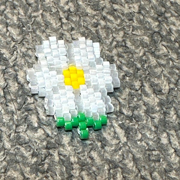 Daisy Flower Earrings Brick Stitch Pattern - Etsy