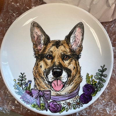 Custom Hand Painted Plate Single Plate - Etsy