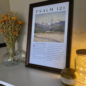 Psalm 23 Scripture Wall Art, the Lord is My Shepherd Christian Wall Art ...