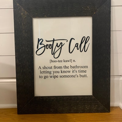 Booty Call SVG, Funny Bathroom SVG, Bathroom Svg, Dxf and Png Instant ...
