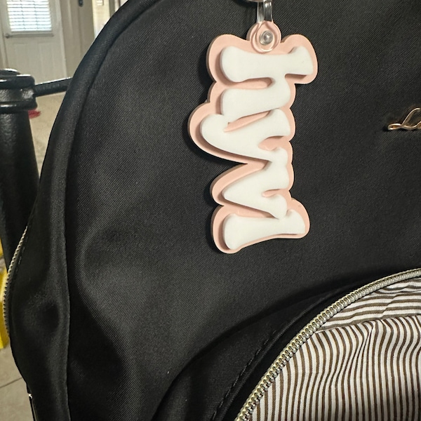 Backpack Tags, Retro Acrylic Bag Tags, Bag Tag Personalized, Backpack ...