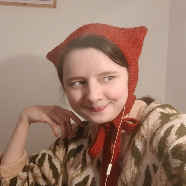 Meow Hat 3-in-1 Crochet Pattern (balaclava, Bonnet, Beanie) / PDF FILE ...