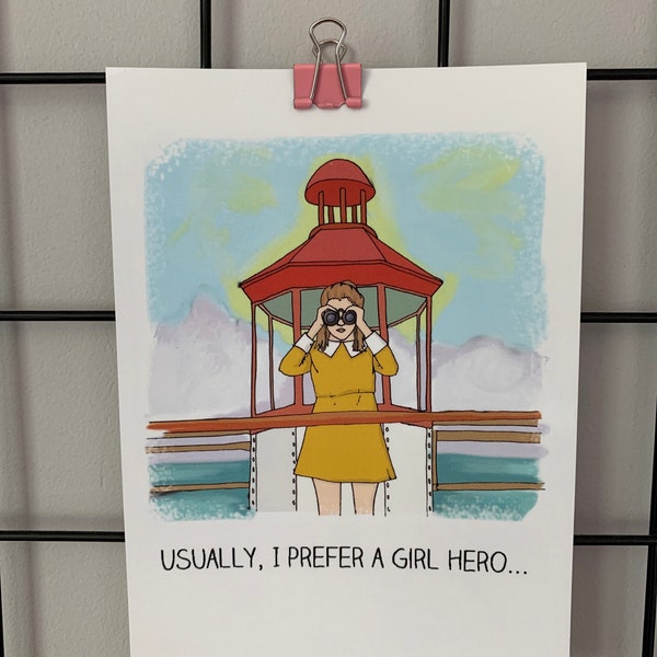 Susy Bishop Girl Hero Postcard Print Moonrise Kingdom Wes Anderson - Etsy